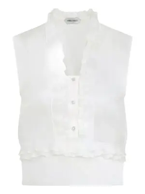 Alberta Ferretti Silk Blouse - White