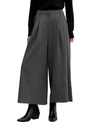 PEDRO DEL HIERRO Pleated Wide-leg Trousers - Grey