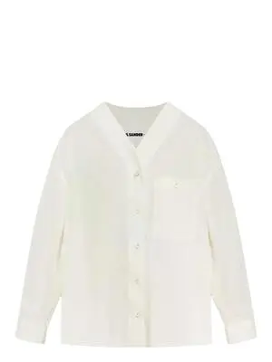 JIL SANDER Chest-pocket Buttoned Shirt - Neutrals