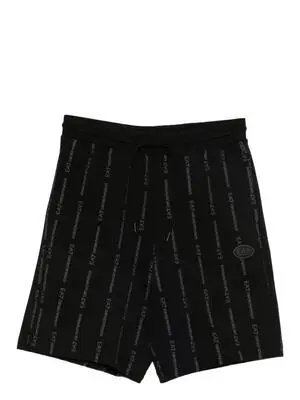 Emporio Armani Logo-print Shorts - Black