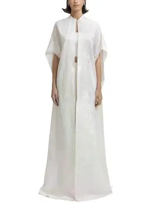 GEMY MAALOUF Open Floor-length Kaftan - White