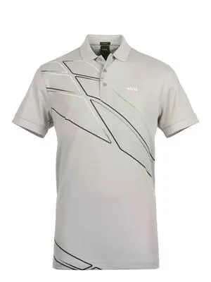 BOSS Graphic Polo Shirt - Grey