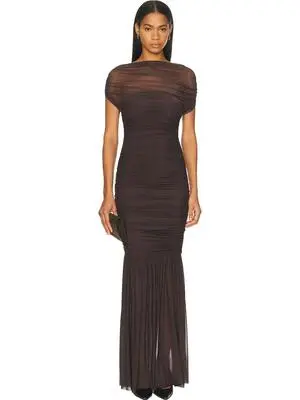 SEROYA Noel Gown - Ash Brown