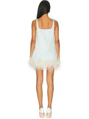 Retrofete Ragna Feather-trimmed Dress - Seychelles