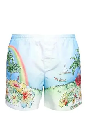 Casablanca Swim Shorts - White