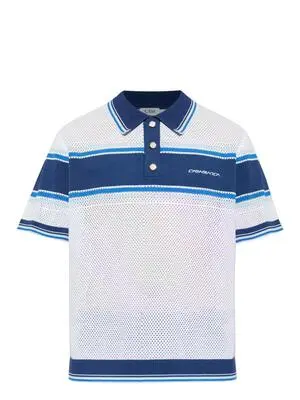 Casablanca Perforated Polo Shirt - White