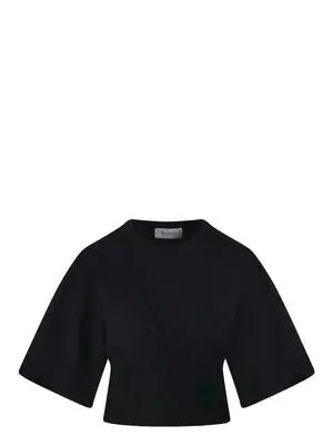 SPORTMAX Cropped Cotton Top