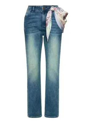 ELENA MIRO` Denim Jeans - Blue