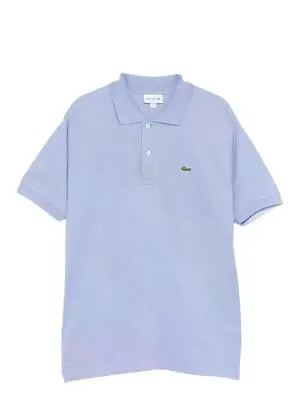 Lacoste Logo-patched Short-sleeve Polo Shirt - Purple