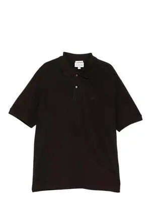 Lacoste Logo-patched Short-sleeve Polo Shirt - Brown