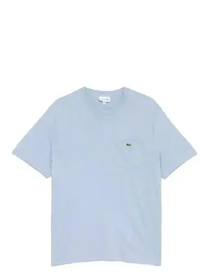 Lacoste Logo-patched Round Neck T-shirt - Blue