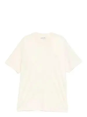 Lacoste Logo-patched Cotton T-shirt - Neutrals