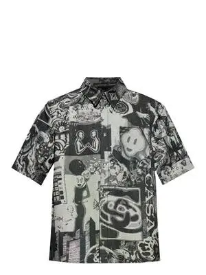 Casablanca Printed Shirt - Black