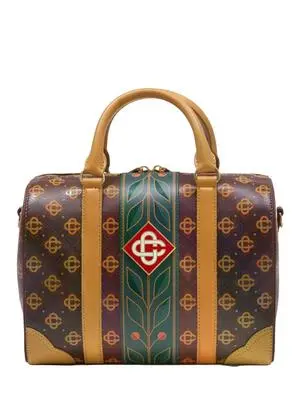 Casablanca Monogram Weekender Travel Bag - Brown