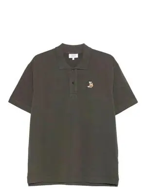 Maison Kitsuné Logo Polo Shirt - Brown