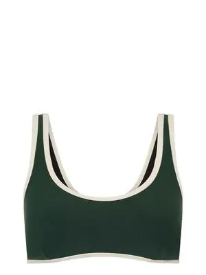 The Upside Santa Fe Brielle Scoop-neck Sports Bra - Green