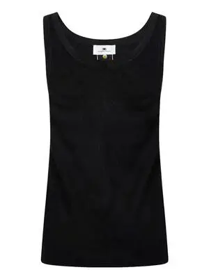 Elisabetta Franchi Knitted Top - Black