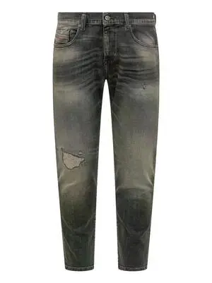 DIESEL D-strukt Distressed Jeans - Grey