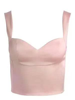 Alice + Olivia Eve Seamed Bustier Top - Pink