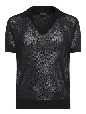 TOM FORD Short-sleeves Polo Shirt - Black