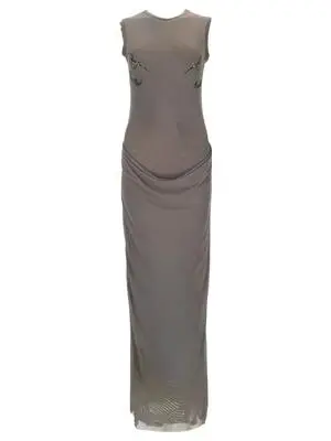 Jean Paul Gaultier Draped Maxi Dress - Grey