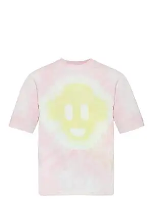 Casablanca Tie-dye Graphic T-shirt - Pink