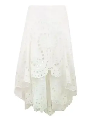CHARO RUIZ IBIZA Finn Eyelet Asymmetric Skirt