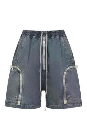Rick Owens Zip-fastening Pocket Shorts - Blue