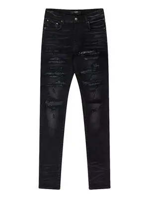 Amiri Rainbow Paisley Thrasher Jeans - Black