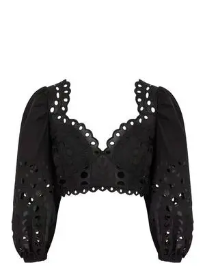 CHARO RUIZ IBIZA Luna Embroidered Blouse