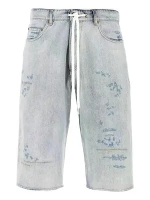 MAISON MARGIELA Drawstring Bermuda Shorts - Blue