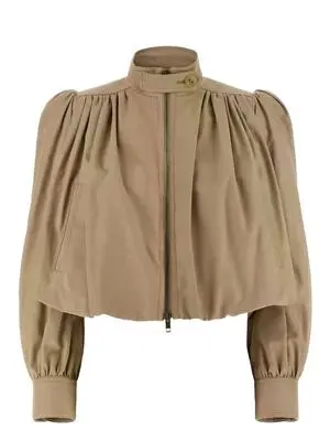 CHLOÉ Curled Boule Cotton Jacket