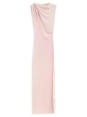 Atlein Draped Maxi Dress - Pink