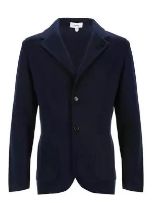 LARDINI Button-fastening Jacket - Blue