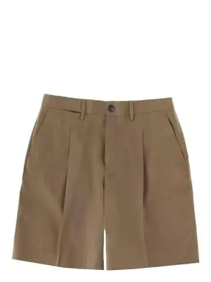 GOLDEN GOOSE Pleated Shorts - Brown