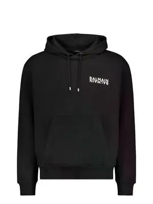Balmain Logo Hoodie - Black