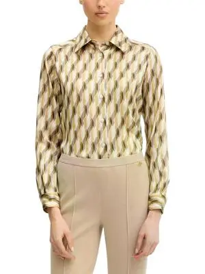 LUISA SPAGNOLI Belpasso Geometric Print Shirt