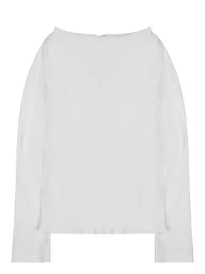 Alberta Ferretti Silk Blend Blouse - White