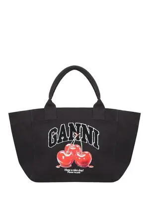 GANNI Tote Bag - Charcoal
