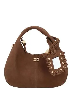 GANNI Mini Hobo Bag - Brown