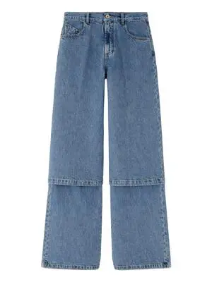 Attico Long Jeans - Denim