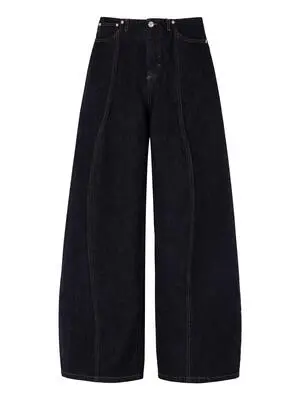 Sportmax Low Waist Over Pants - Blue