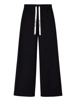 Max Mara Loose-fitting Cotton Jersey Pants - Blue