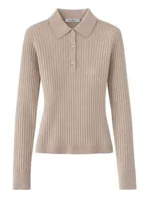 Max Mara Cashmere Polo Shirt - Beige