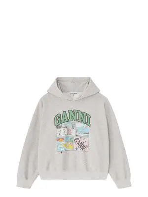 GANNI Sweatshirt With Logo - Grey