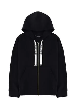 Max Mara Cotton Jersey Hoodie - Blue