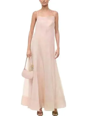 Staud Gustav Square-neck Maxi Dress - Pink