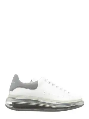 Alexander McQueen Oversized Clear Sole Sneakers - White/grey