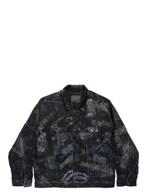 Balenciaga Oversized Jacket Fade Out - Black