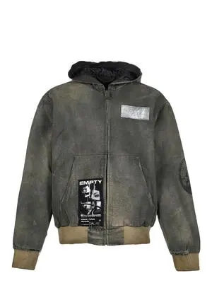 Enfants Riches Déprimés War Started Hooded Work Jacket - Green